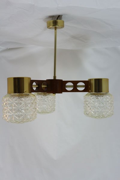 Classic 70s Teak Ceiling Light | The Light House