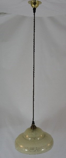 40s-50s Mottled Glass Ceiling Light | The Light House